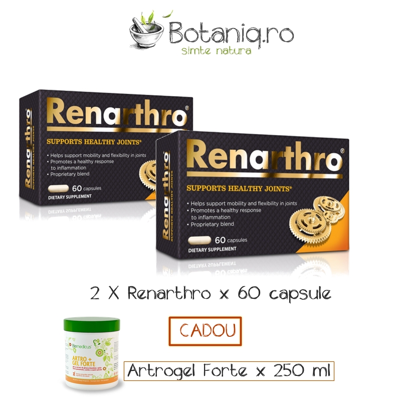 Duo Pack Renarthro x 60 capsule ( Cadou Biomedicus Artrogel Forte 250 ml) - Botaniq.ro - Magazin ...